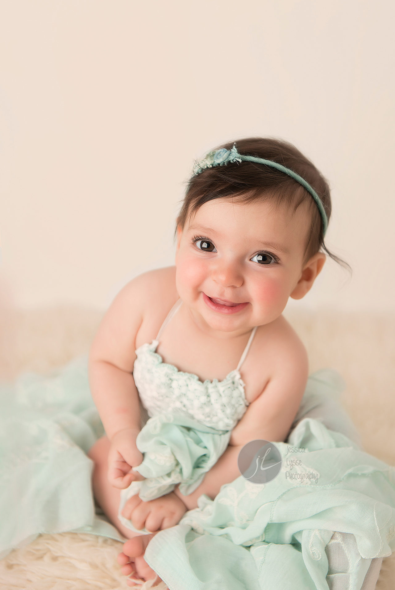 7 months old - baby girl - sitter session | Greensboro NC Newborn ...